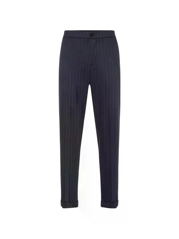 BILLIONAIRE Pinstripe Trousers - Blue