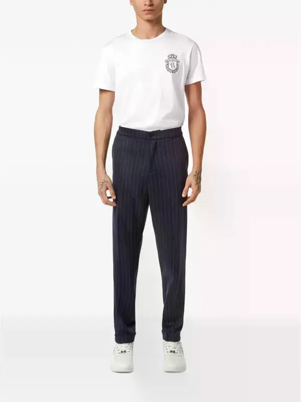 BILLIONAIRE Pinstripe Trousers - Blue