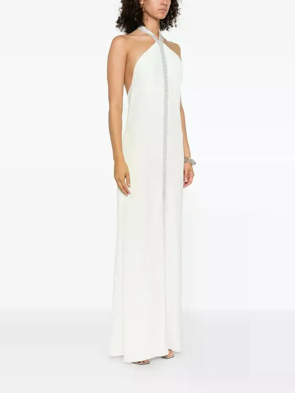 TALLER MARMO Halter-neck Embellished Maxi Dress