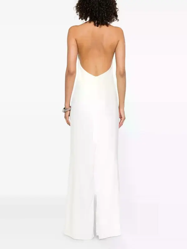 TALLER MARMO Halter-neck Embellished Maxi Dress