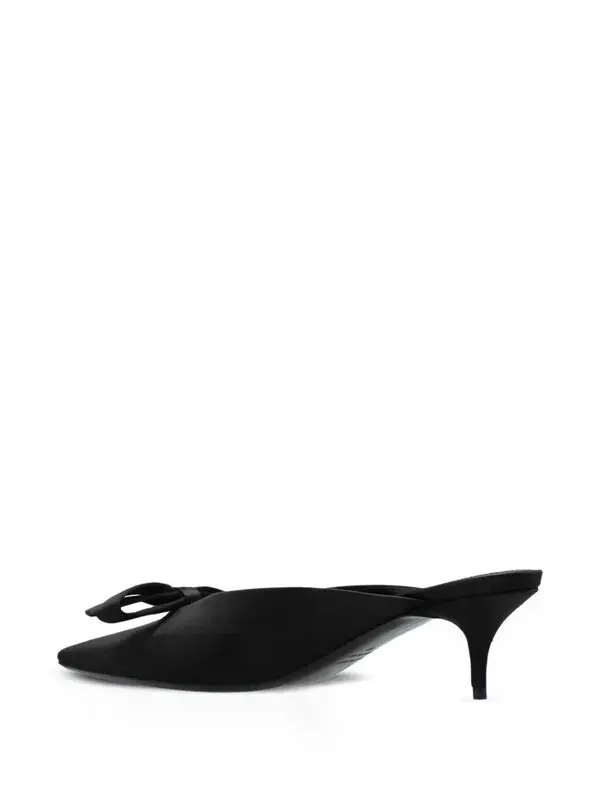 Balenciaga Bow-detail Pointed-toe Mules - Black