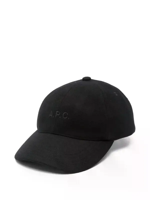 A.p.c. Logo-embroidered Baseball Cap - Black