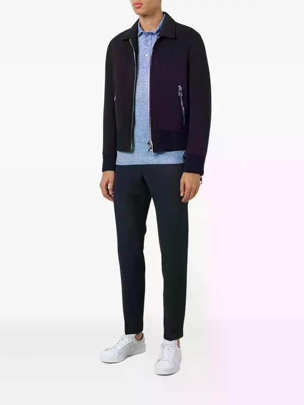 BRIGLIA 1949 Checked Wool Canvas Trousers