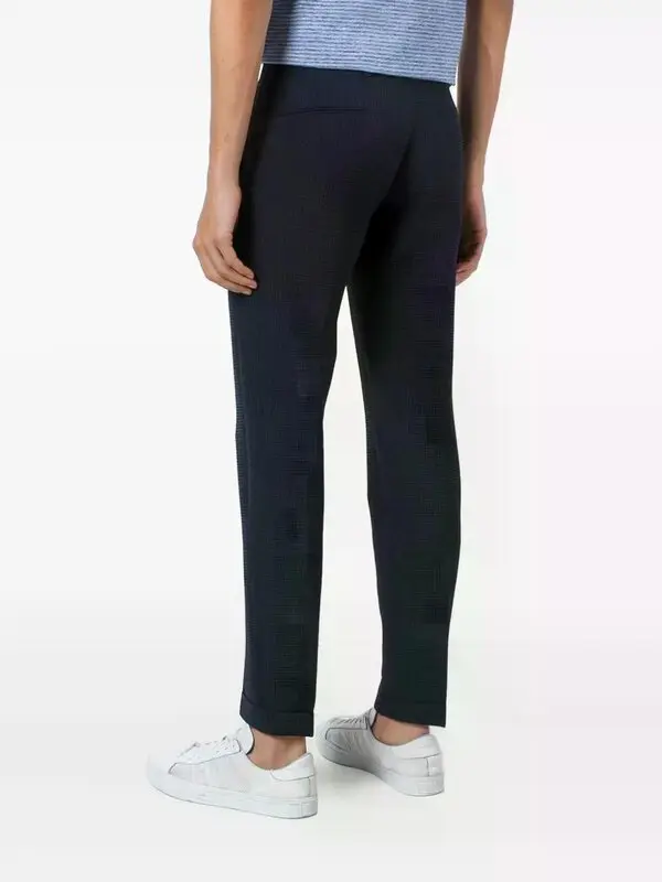 BRIGLIA 1949 Checked Wool Canvas Trousers