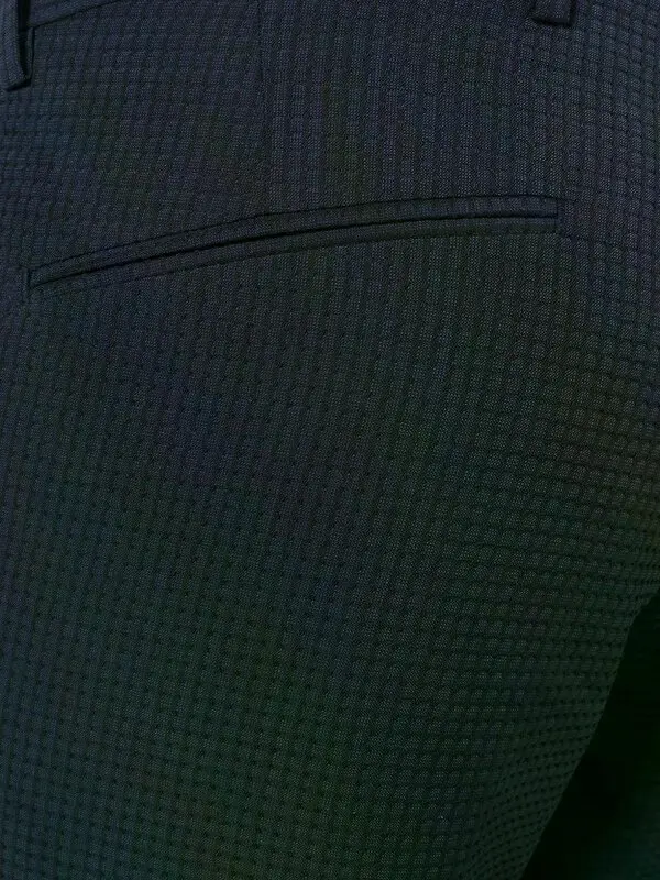 BRIGLIA 1949 Checked Wool Canvas Trousers