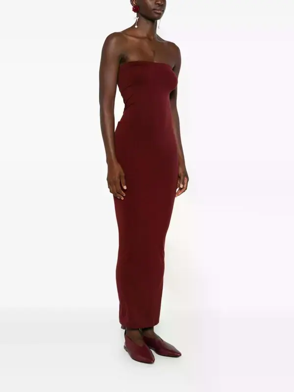 Strapless Maxi Dress - Red