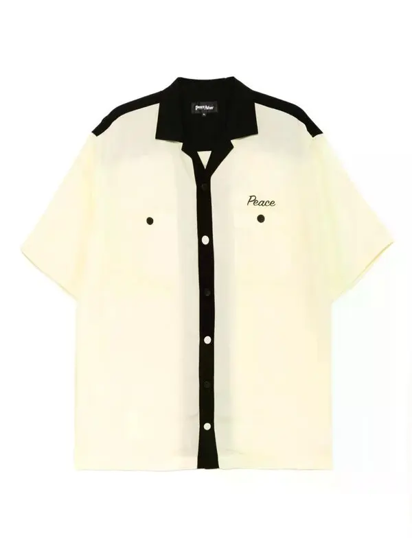 PEACE AND AFTER Bowling Shirt - Yellow