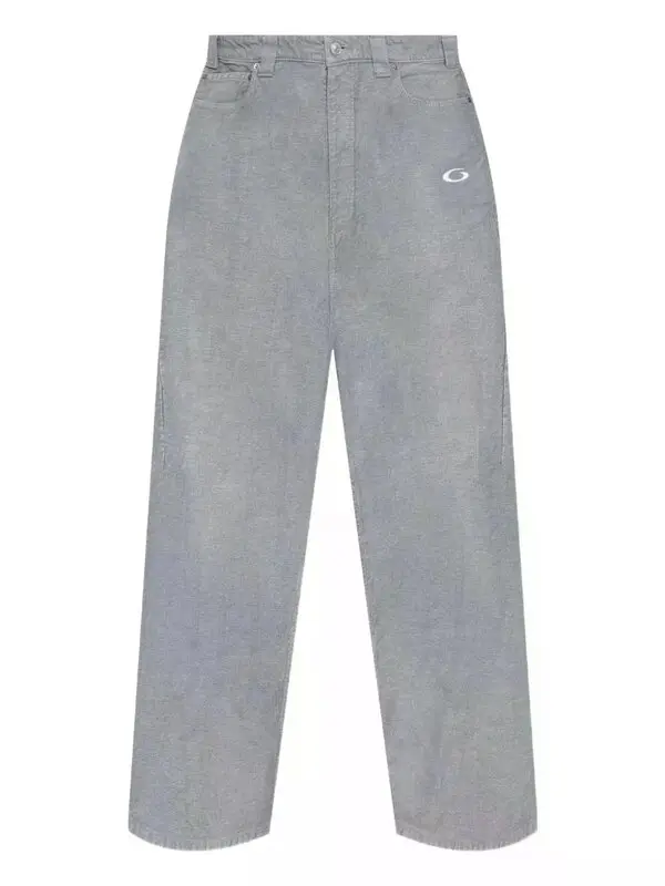Balenciaga Trompe L'oeil Logo-embroidered Trousers