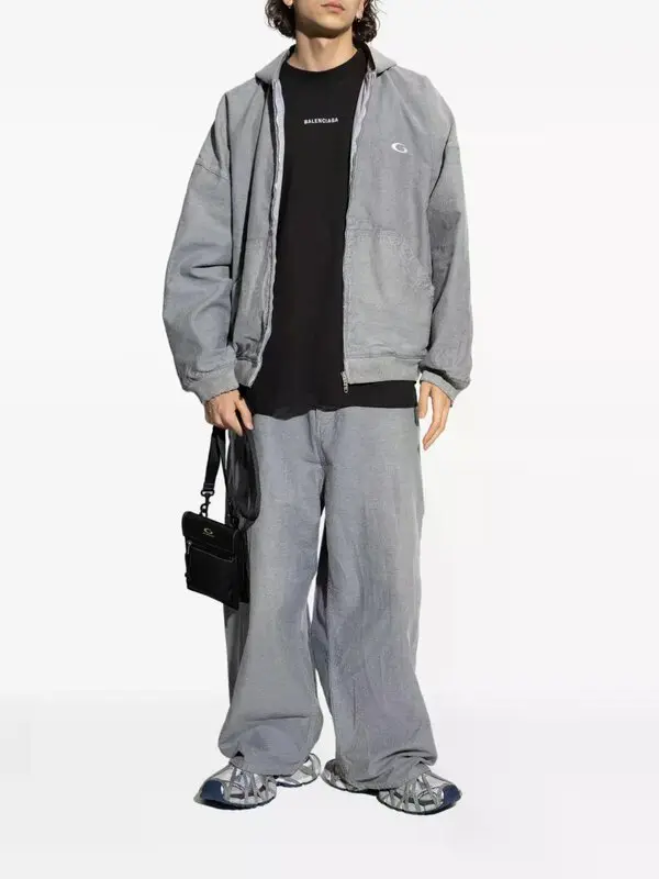 Balenciaga Trompe L'oeil Logo-embroidered Trousers
