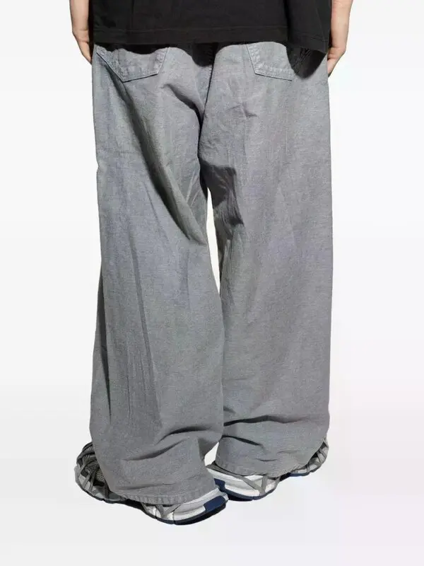Balenciaga Trompe L'oeil Logo-embroidered Trousers