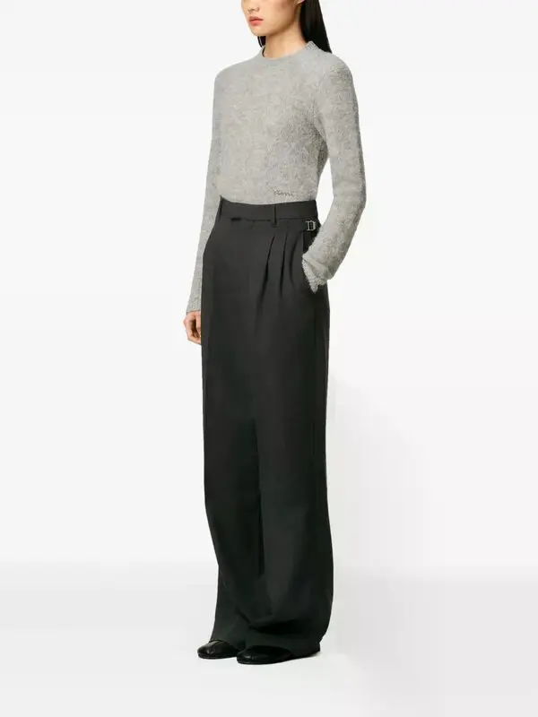 AMI Paris Wool High-waist Trousers