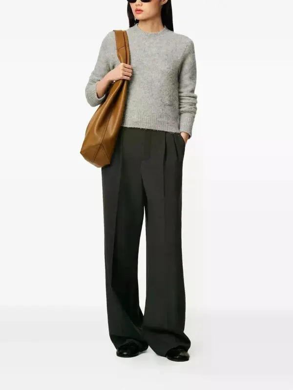 AMI Paris Wool High-waist Trousers