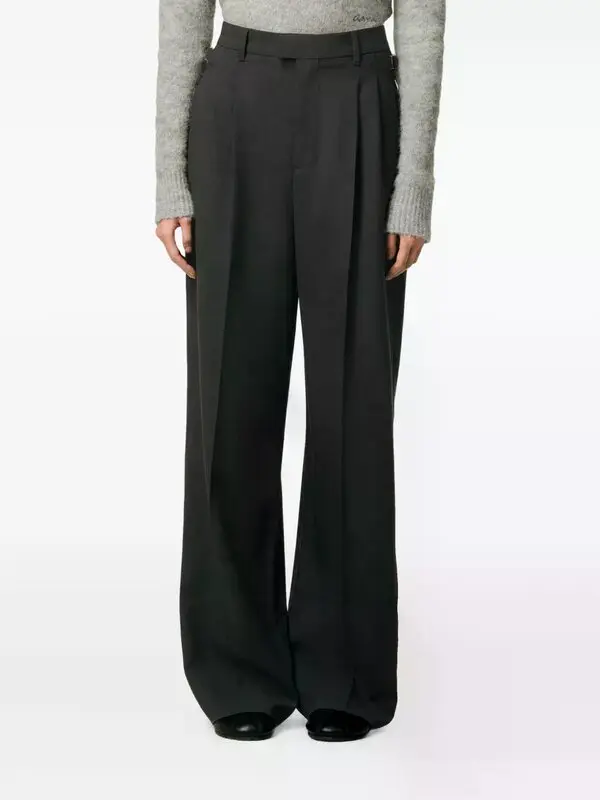 AMI Paris Wool High-waist Trousers