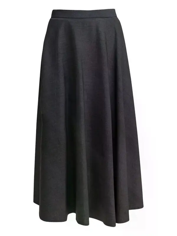 SEMPER Tailored A-line Midi Skirt - Grey