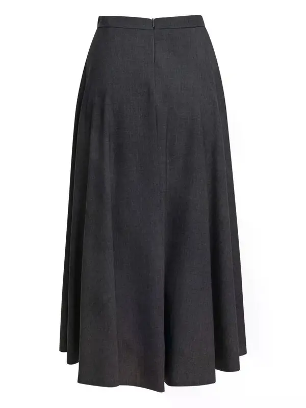 SEMPER Tailored A-line Midi Skirt - Grey