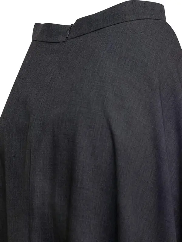 SEMPER Tailored A-line Midi Skirt - Grey