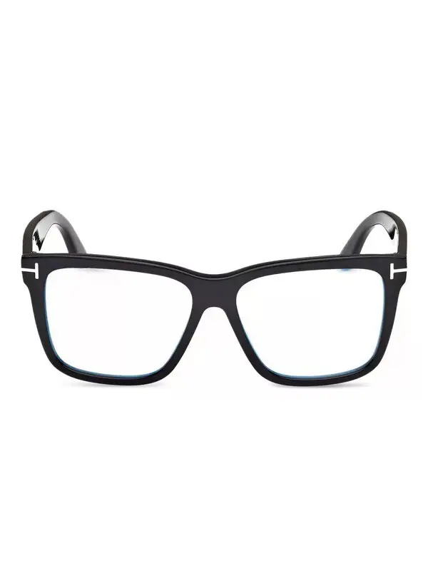 TOM FORD Square-frame Clip-on Glasses - Black