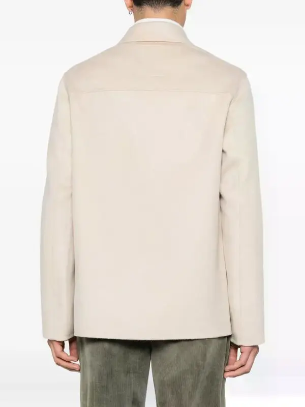 YVES SALOMON Patch-pocket Buttoned Shirt Jacket