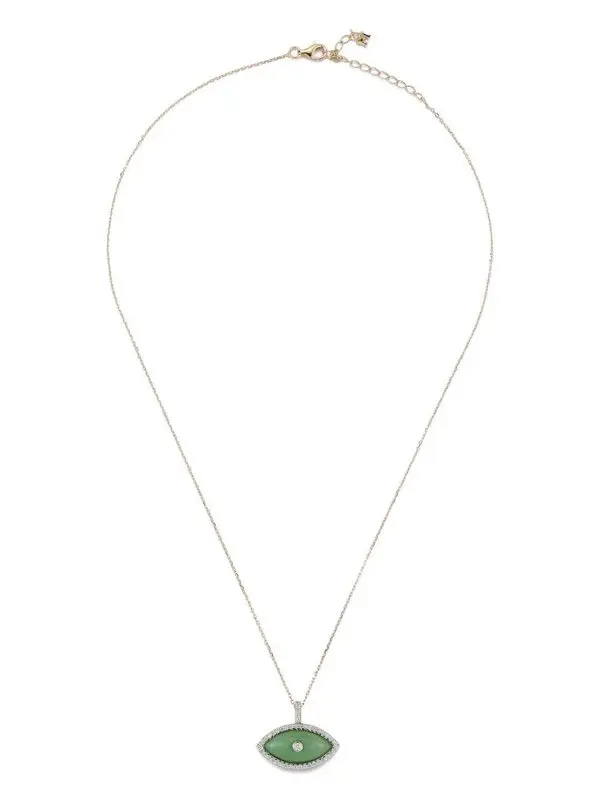 Mateo 14kt Gold Eve Jade Necklace - Green