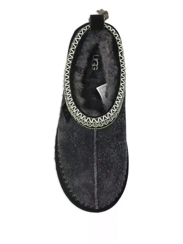 UGG Braided-trim Sheepskin Slippers - Black