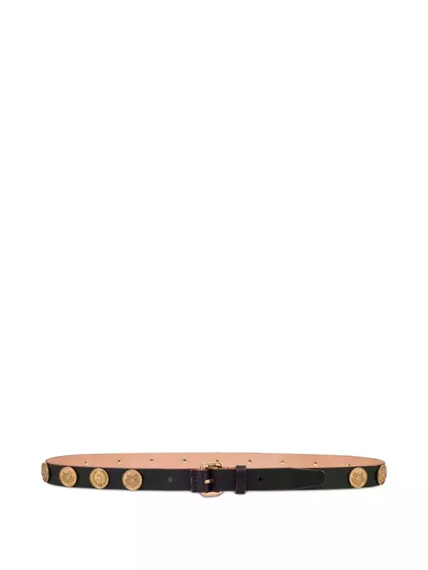 Moschino Medallion-embellished Belt - Black