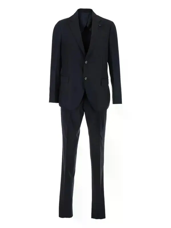 LARDINI Wool-silk Blend Single-breasted Suit