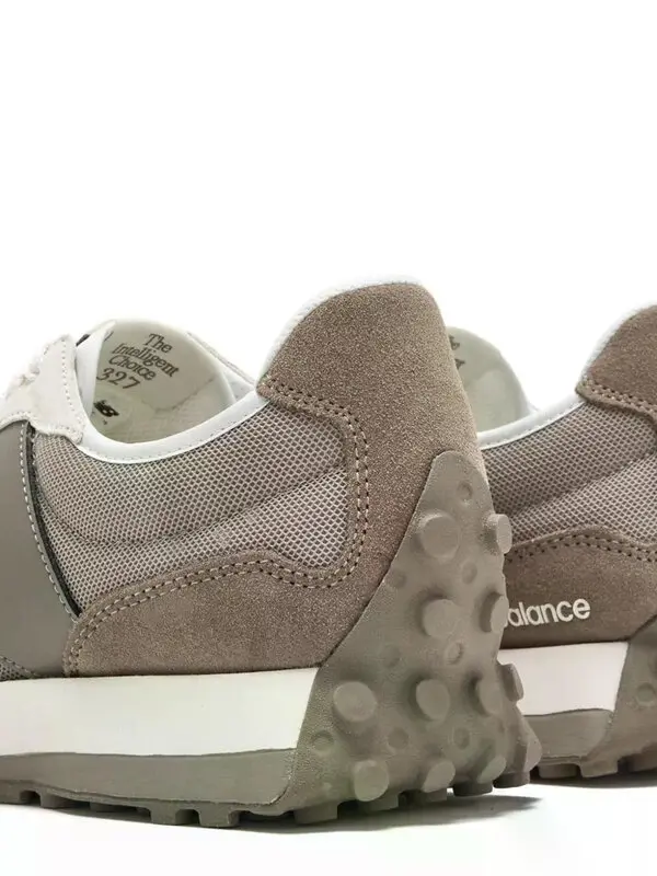 NEW BALANCE 327 Suede Panelled Sneakers - Brown