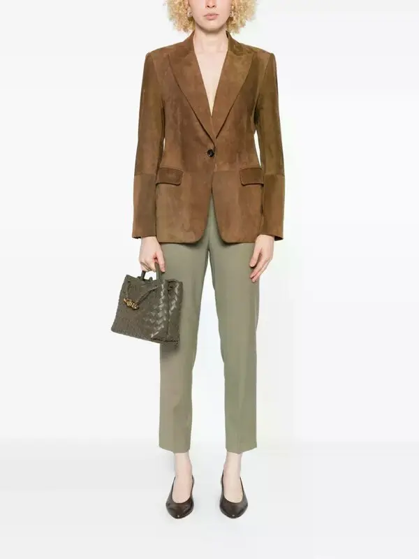 Peserico Elastic-waist Embellished Trousers - Green
