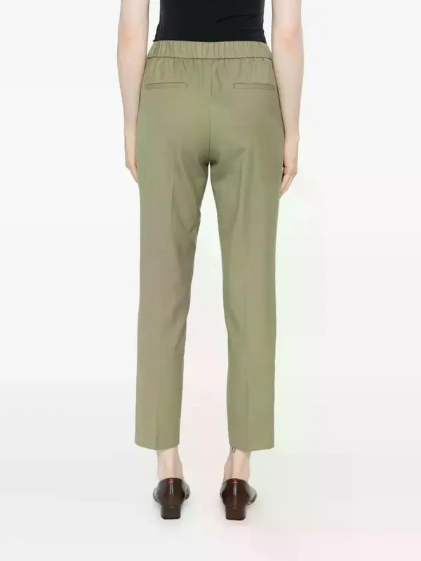 Peserico Elastic-waist Embellished Trousers - Green