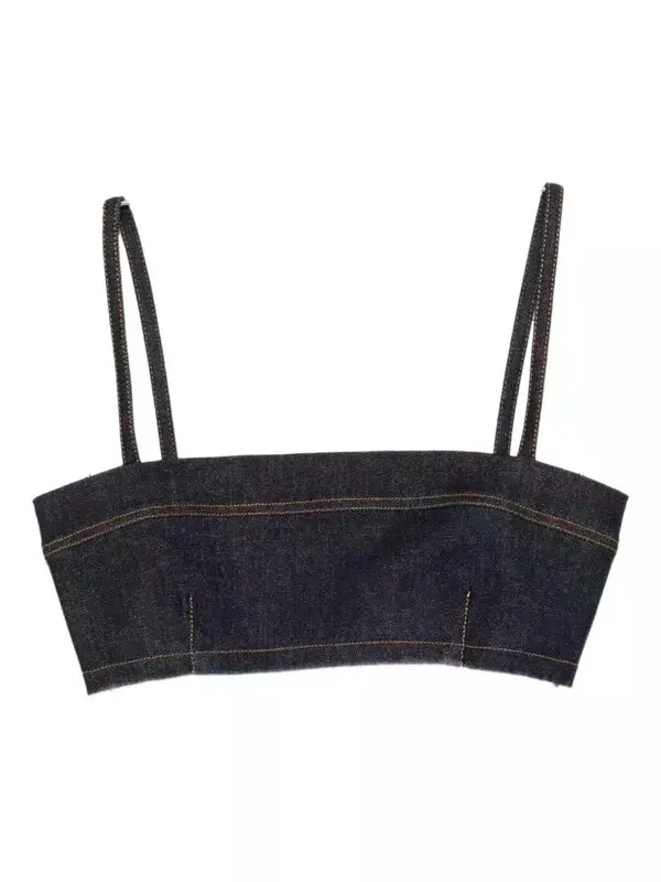 Jacquemus Denim Bandeau Top - Blue