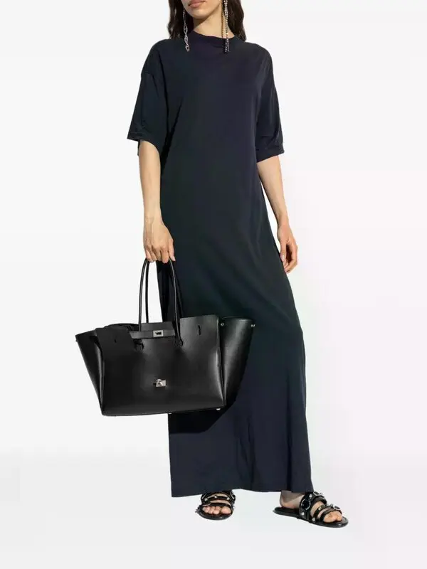 Balenciaga Short-sleeve Maxi Dress - Black
