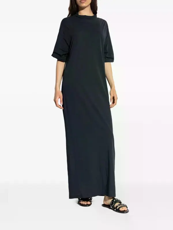 Balenciaga Short-sleeve Maxi Dress - Black