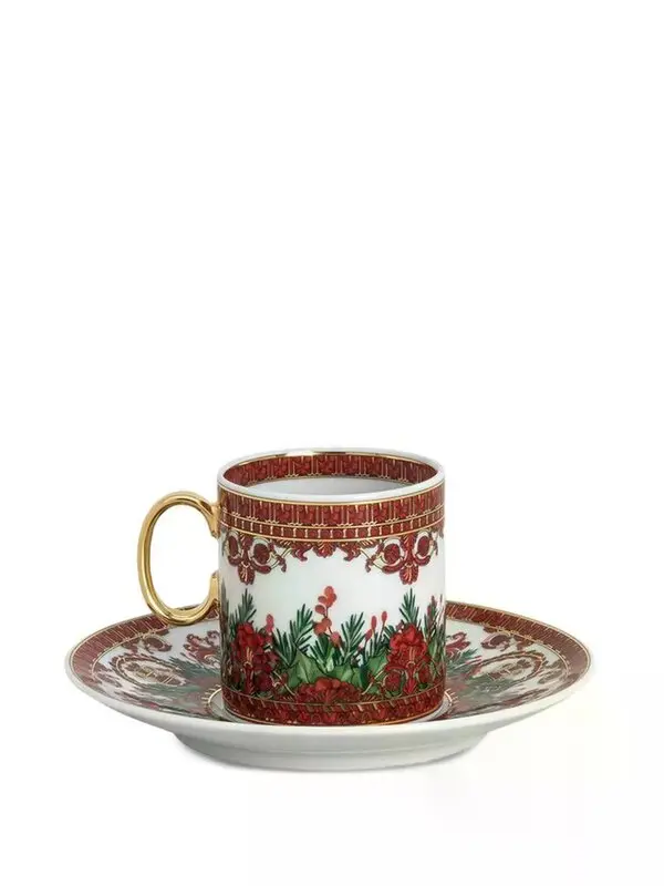 Versace Floral-pattern Espresso Cup
