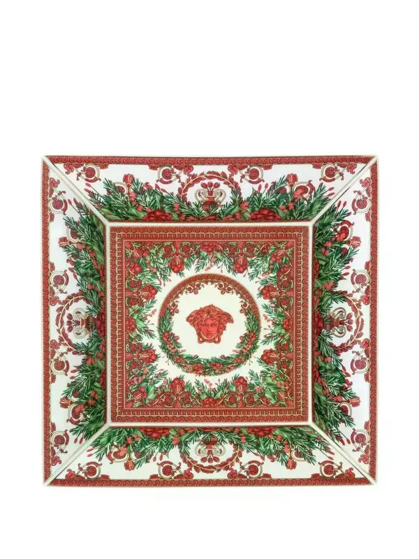 Versace Medusa-head Tray - Rosso/verde