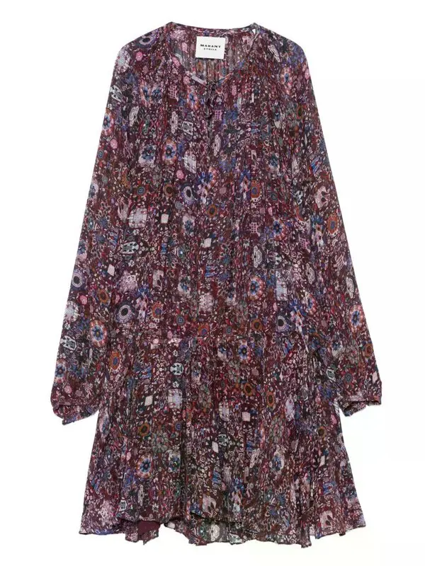 MARANT ETOILE Bess Floral-print Dress - Red
