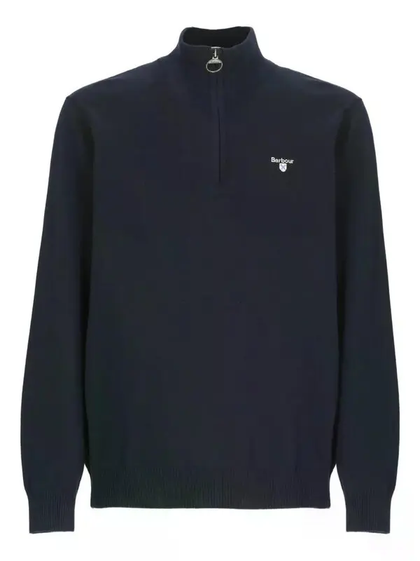 Barbour Half-zip Ribbed-trim Sweater