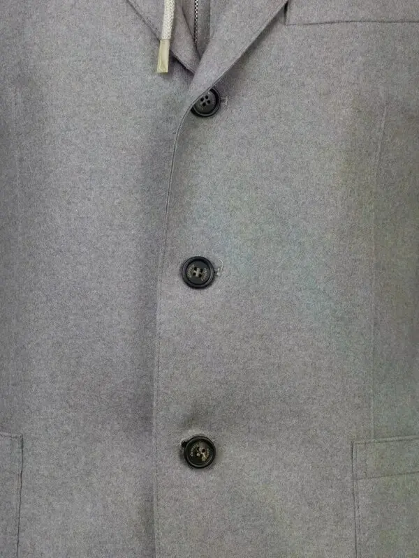 Eleventy Hooded Three-button Blazer
