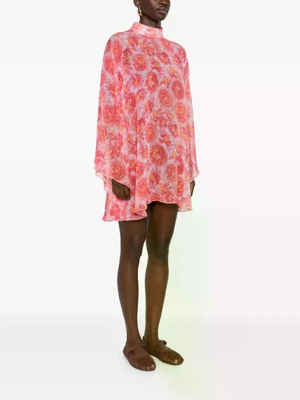 STYLAND Floral-print Mini Dress - Pink