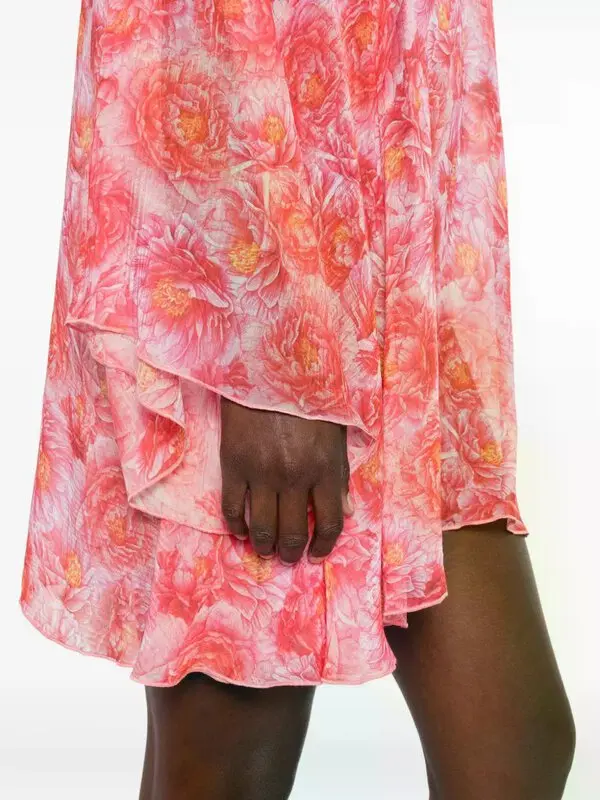STYLAND Floral-print Mini Dress - Pink