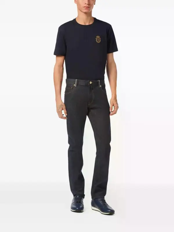 BILLIONAIRE Straight-leg Jeans With Logo Patch
