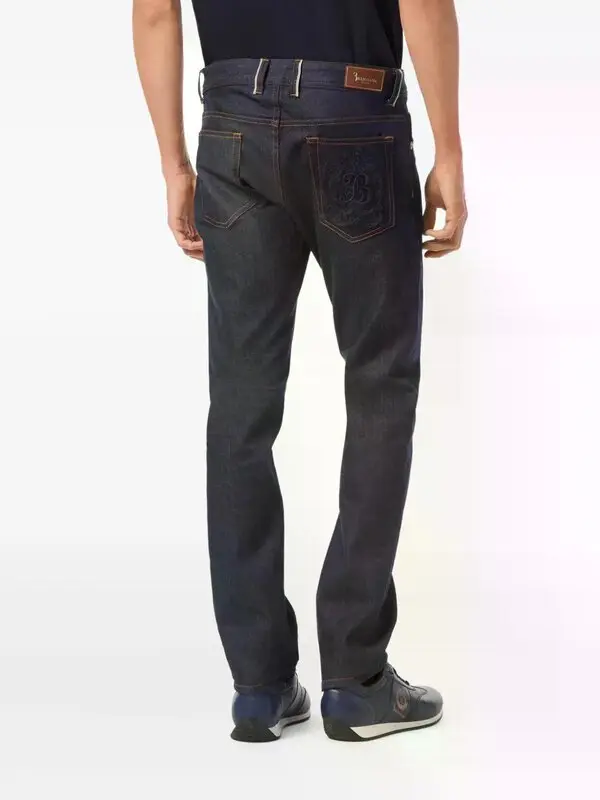 BILLIONAIRE Straight-leg Jeans With Logo Patch