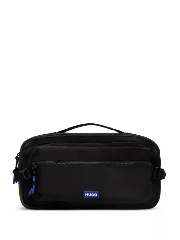 Hugo Logo-appliqué Belt Bag - Black