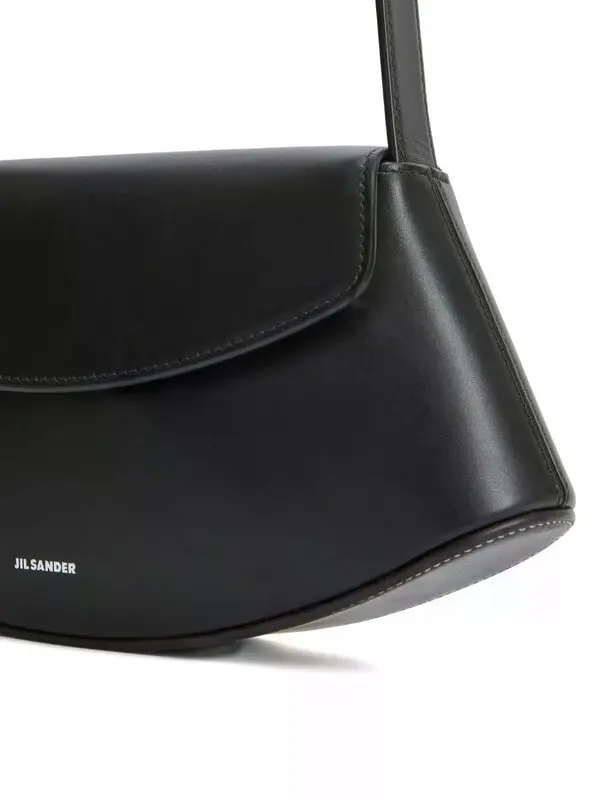 JIL SANDER Small Eldorado Leather Shoulder Bag