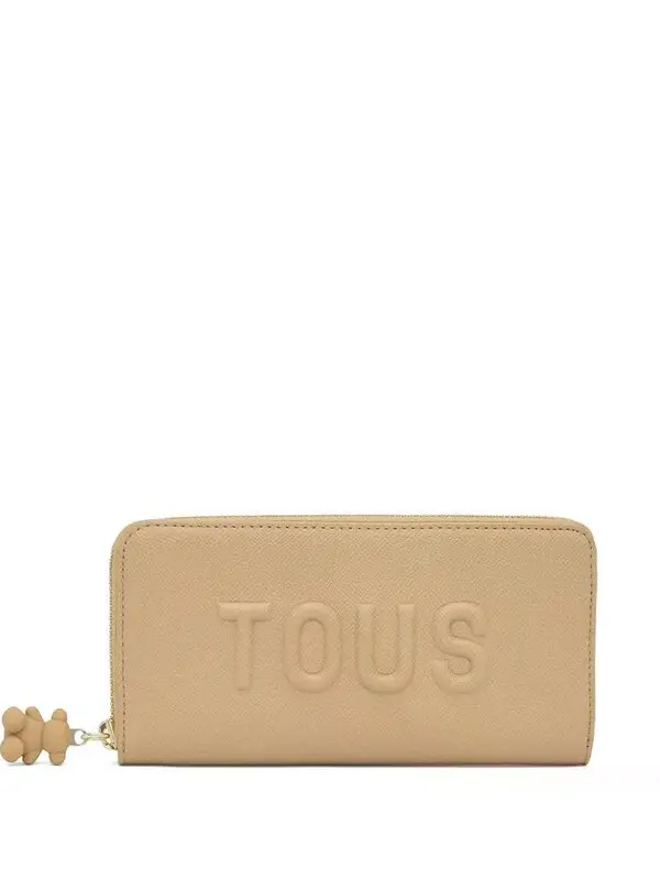TOUS Logo-embossed Zip-around Wallet - Neutrals