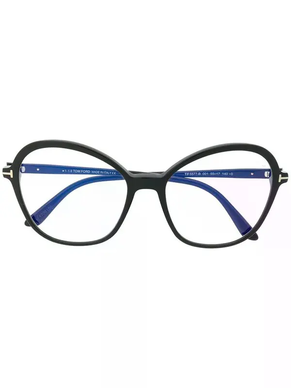 TOM FORD Oversized Square Frame Glasses - Black