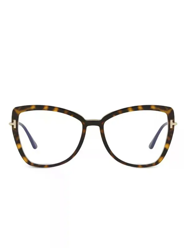 TOM FORD Butterfly Full-rim Eyeglasses - Brown