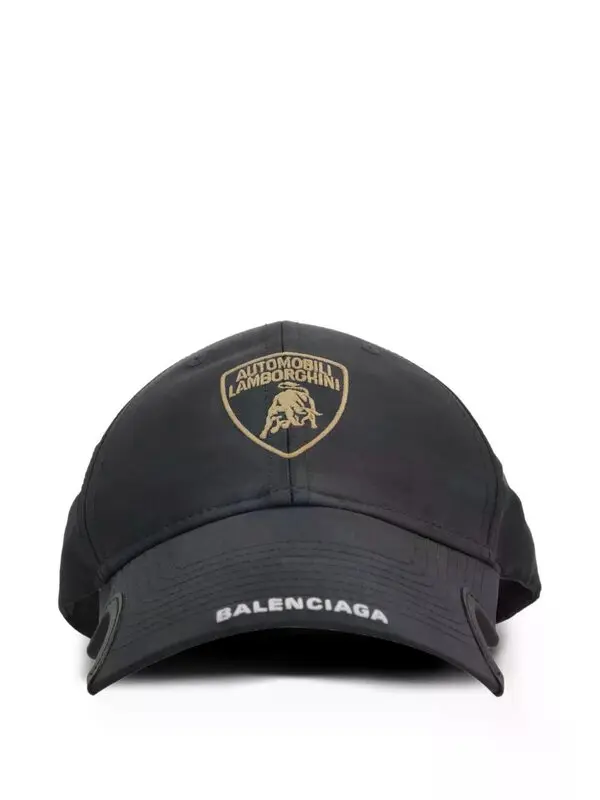 Balenciaga Automobili Lamborghini-shield Baseball Cap - Black