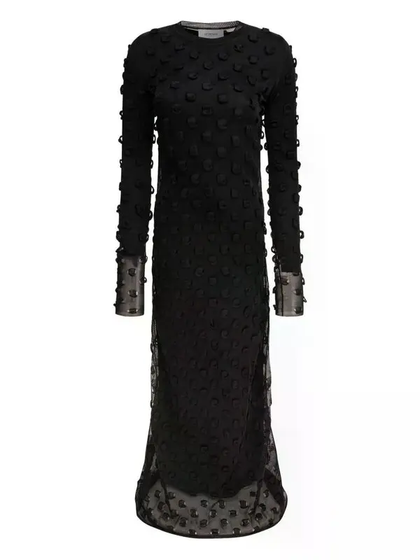 Sportmax Textured-knit Open-back Dress