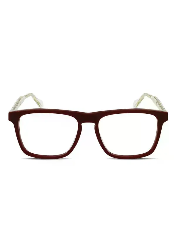 Gucci Rectangle Full-rim Glasses - Brown