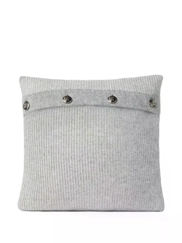 Brunello Cucinelli Ribbed Buttoned Cushion - Grey